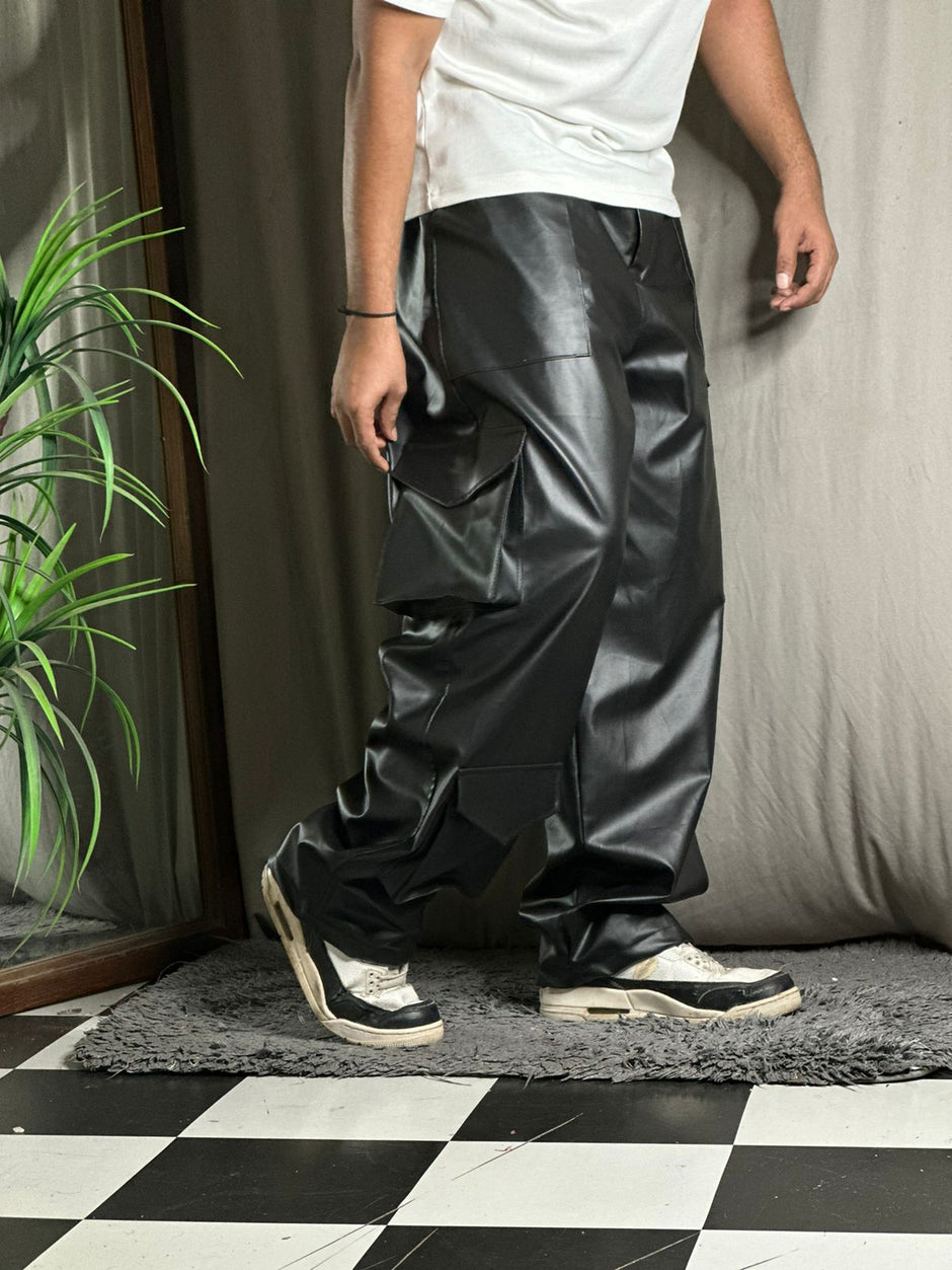 Black Ragzin Multipocket Baggy Pant